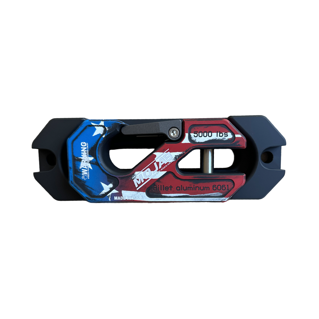 Side By Side / UTV Aluminum Recessed Winch Shackle with Fairlead Kit ...