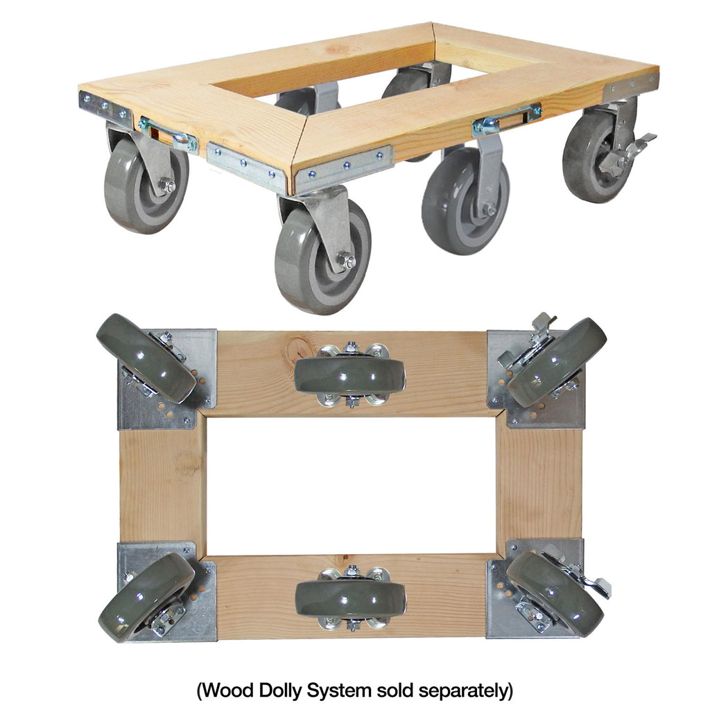 SNAP-LOC Wood Dolly Caster Steering Kit 6" Polyurethane – SNAP-LOC ...